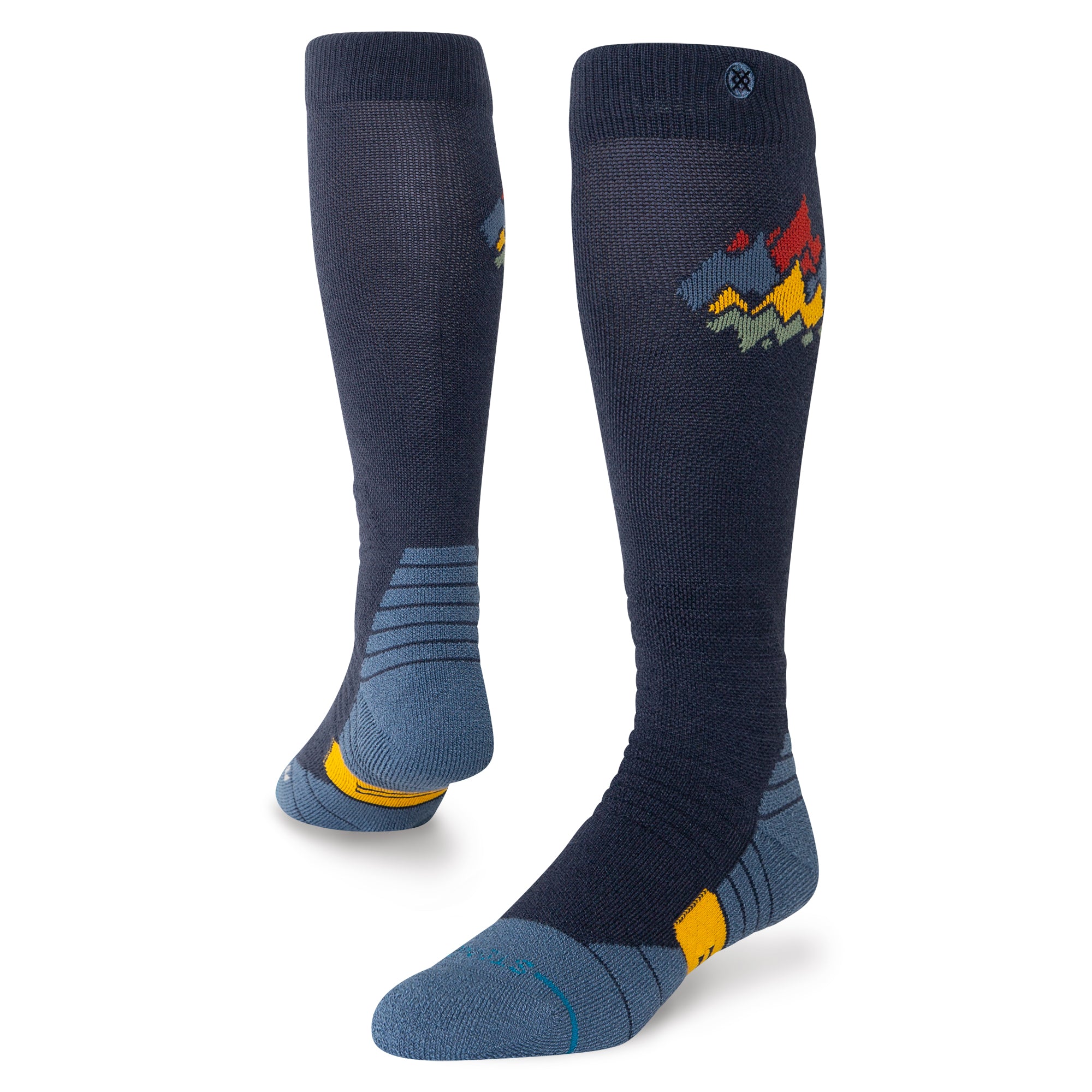 Stance Peaks Mid Wool Snow Sock Navy – Stance Europe